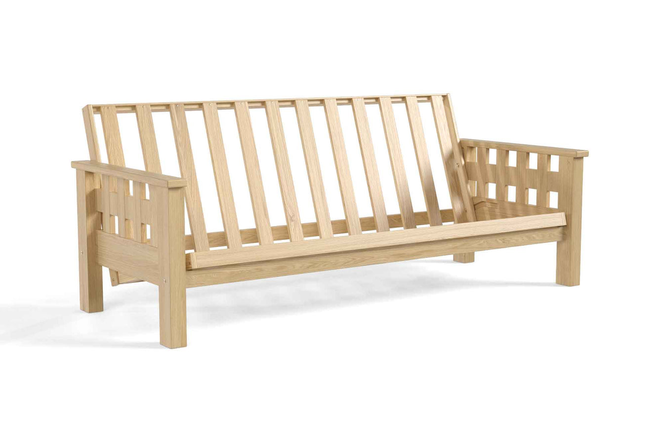 Aries Front-Closing Eco Futon Sofa Bed Frame - Solid Beech Wood ...