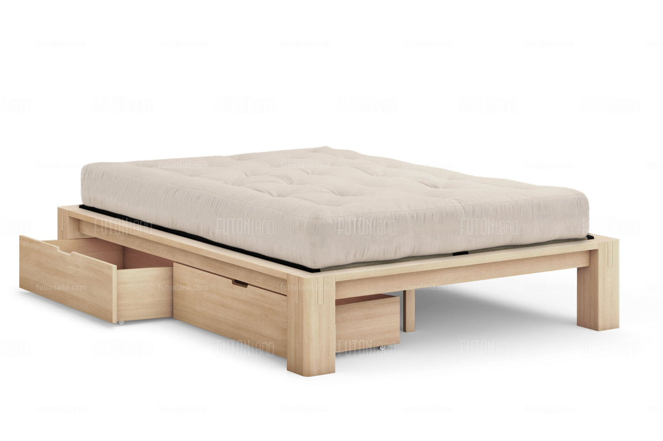 Japanese Tatami Platform Bed Frame – Easy Assembly – Beech Wood ...