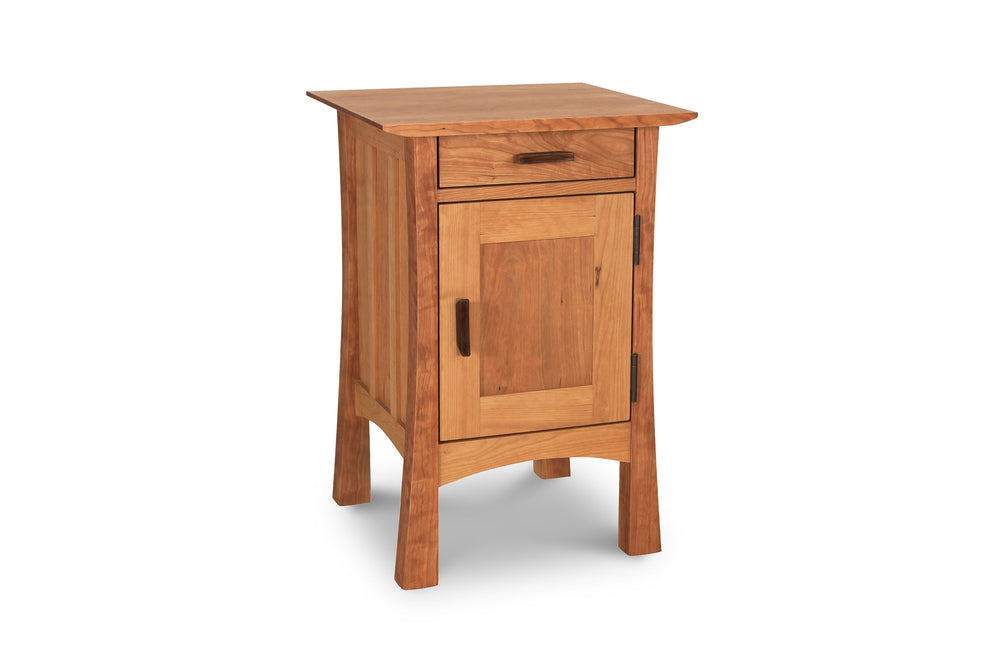Contemporary Craftsman 1-Drawer Nightstand with Door – Comfort Pure