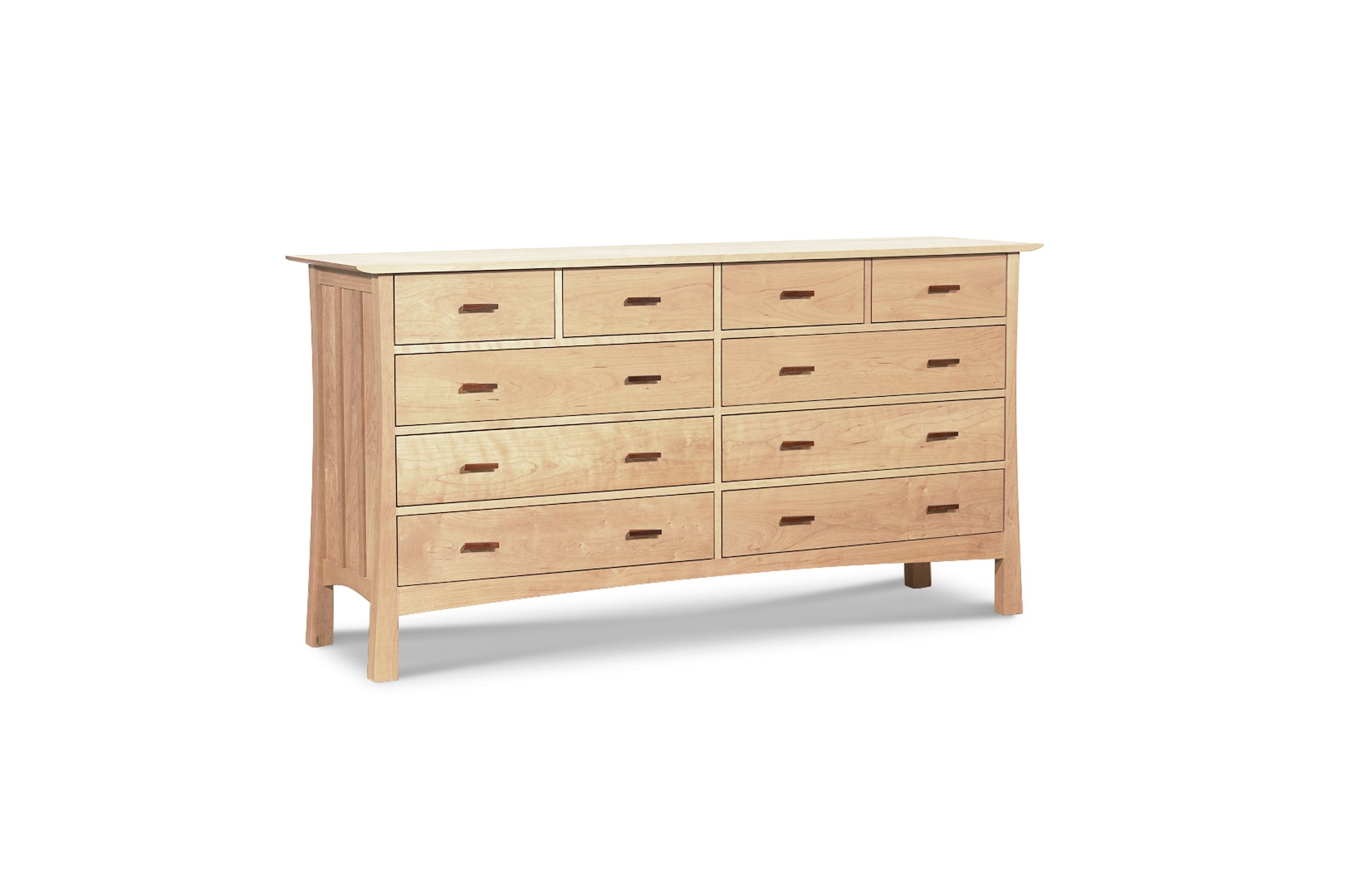Contemporary Craftsman 10-Drawer Wide Dresser – Comfort Pure