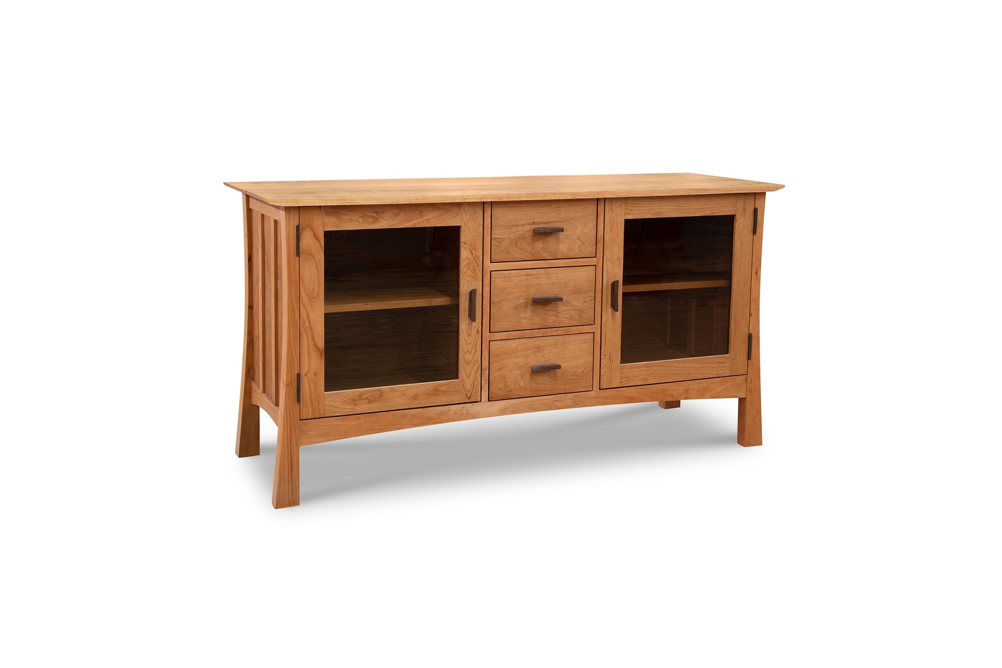 Contemporary Craftsman 3-Drawer Media Console – Comfort Pure