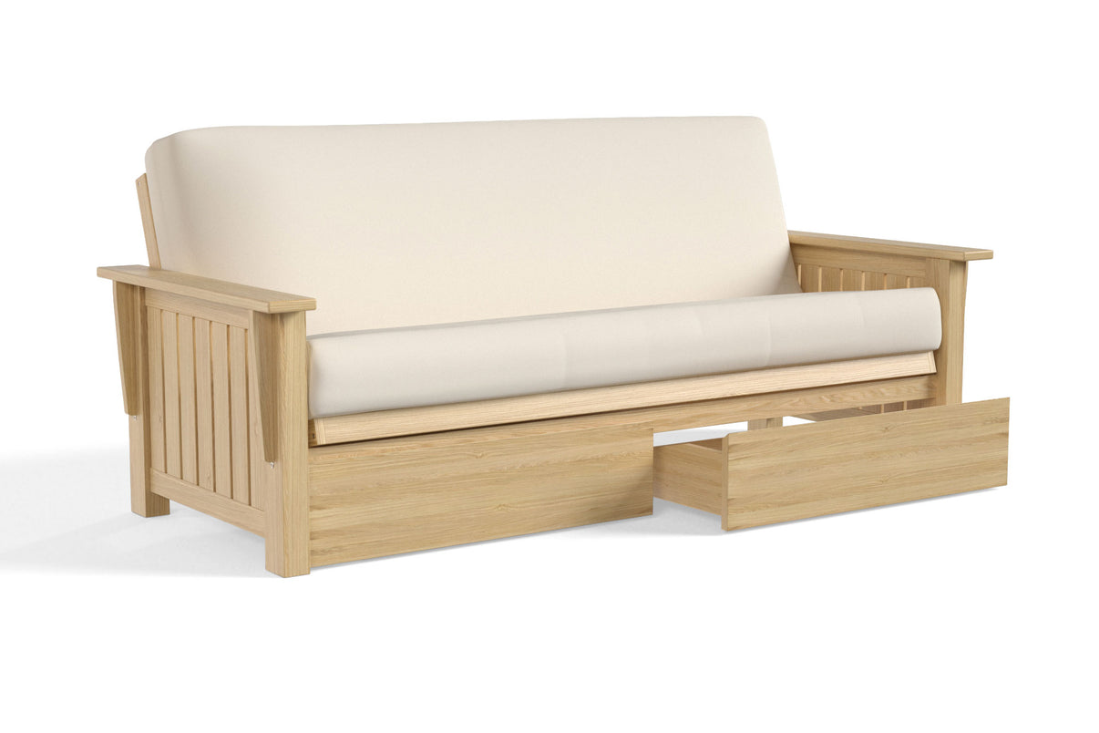 Libra Front-Closing Eco Futon Sofa Bed Frame - Solid Beech Wood ...