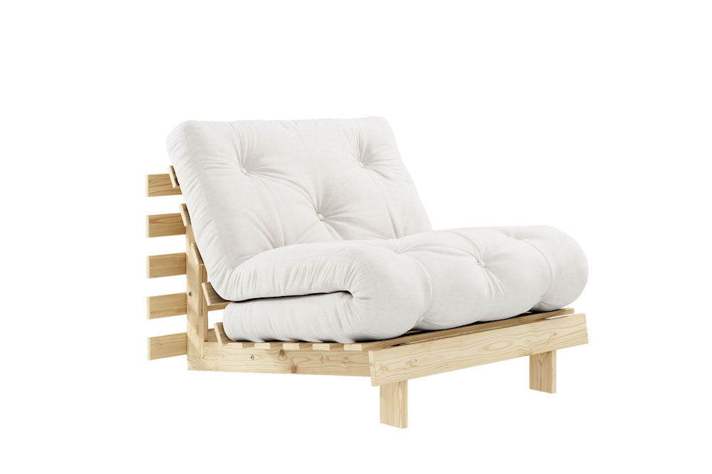 Sendai Natural Unfinished Tri-Fold Futon Sofa Bed Frame – Comfort Pure