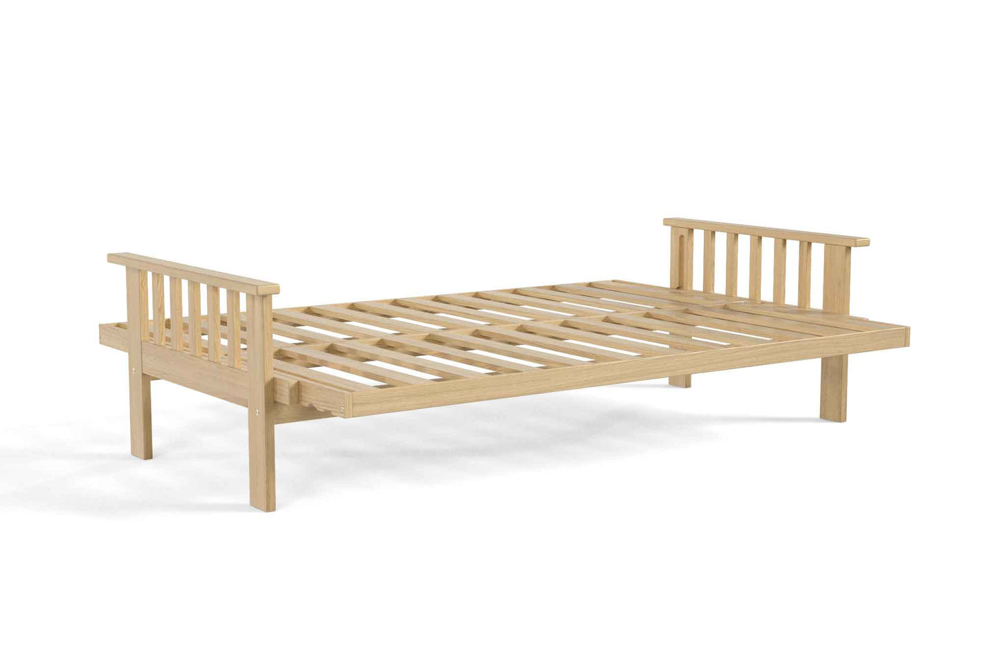 Taurus Front-Closing Eco Futon Sofa Bed Frame - Solid Beech Wood ...