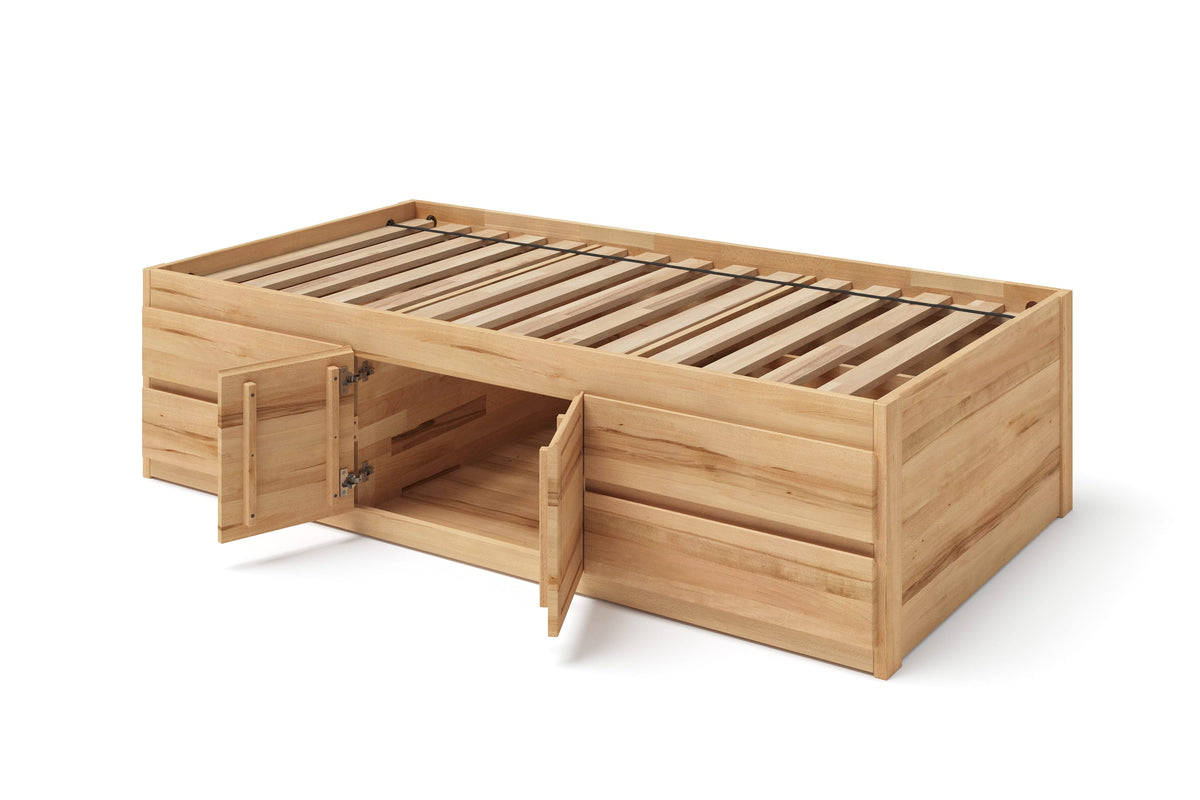 Captain's Bed - Solid Beech Wood Eco-Friendly Storage Bed – Comfort Pure