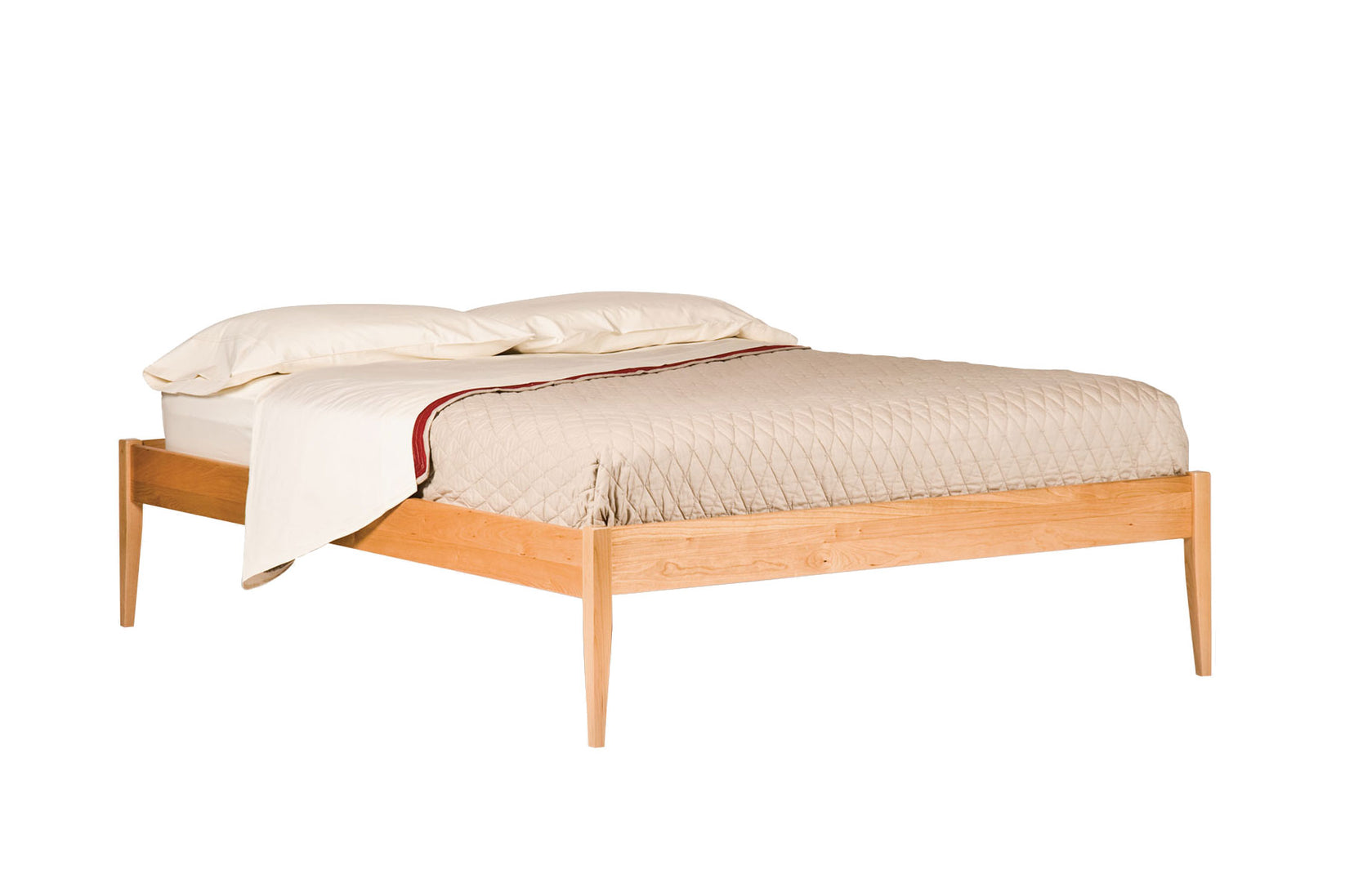 Basic Platform Bed - Solid Cherry Wood – Comfort Pure
