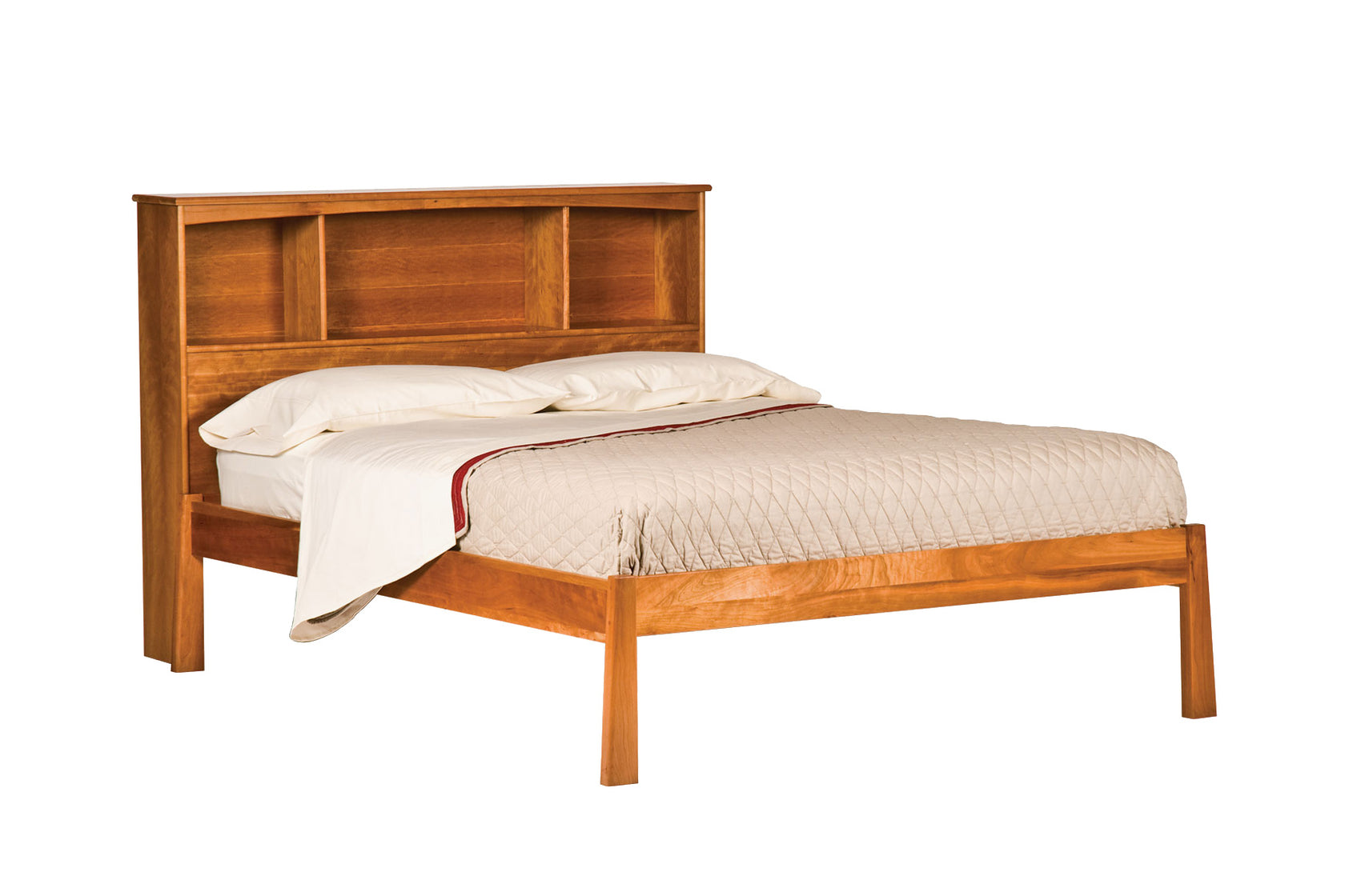 Basic Platform Bed - Solid Cherry Wood – Comfort Pure
