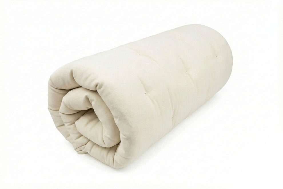 Organic Futon Mattress – Cotton, Wool & Latex – Medium Firm – Comfort Pure
