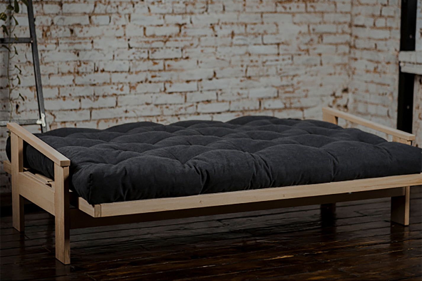 Modern Scandinavian Futon Frame – Denton Beech Wood – Comfort Pure